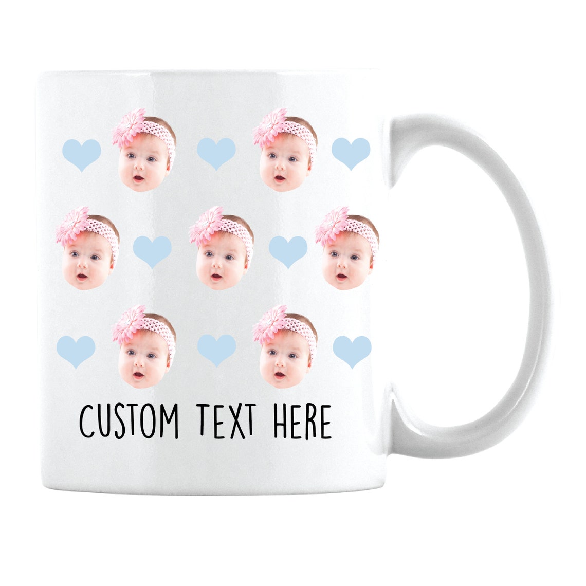 Custom Photo and Text Mug Baby Photo Gift Custom Photo Mug - Etsy