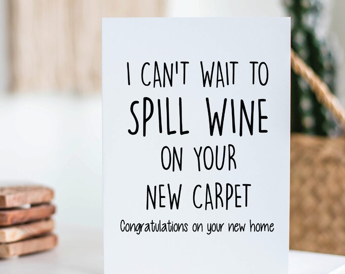 Funny Housewarming Card New Home Card for Women First Home | Etsy