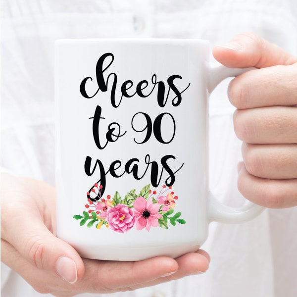 90th Birthday Mug - Etsy
