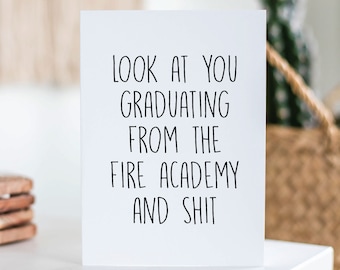 Fire Graduation Card - Etsy