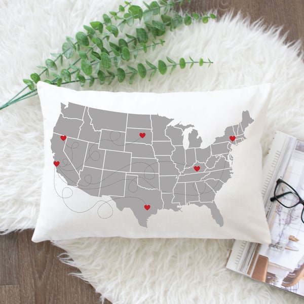 Map Pillows - Etsy