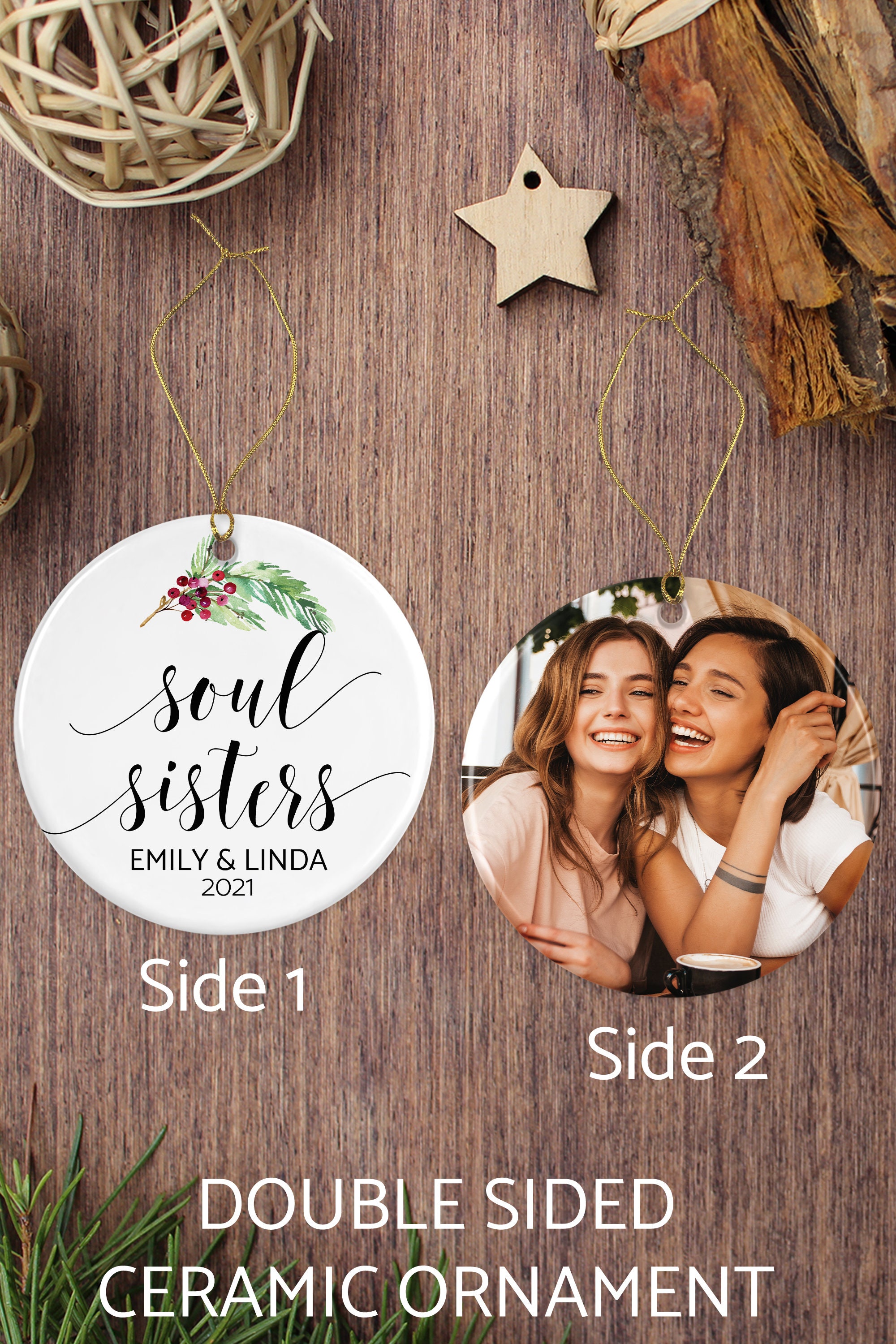 Custom Soul Sister Gift Soul Sisters Christmas Ornament Gift - Etsy