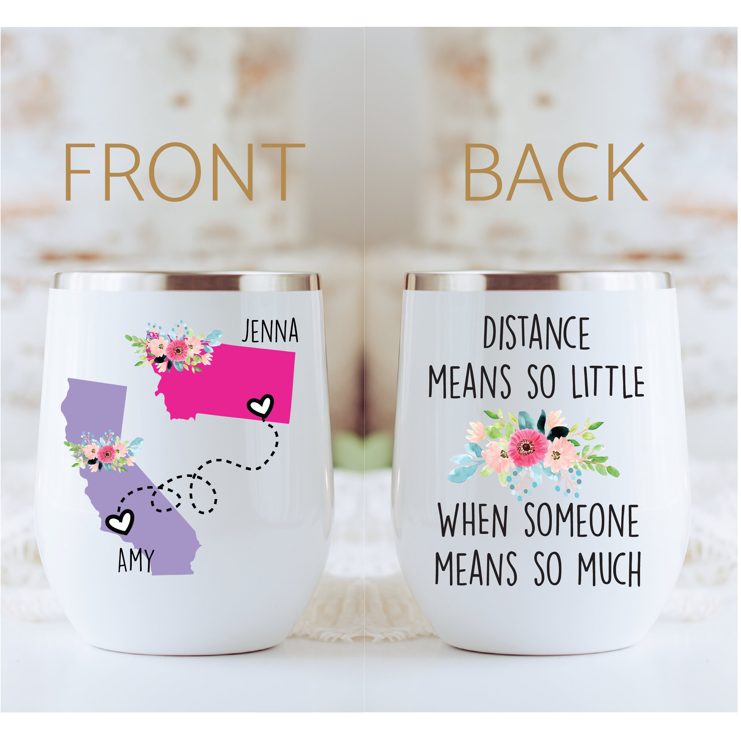 Distance Means so Little Mug Long Distance Relationship Cup - Etsy