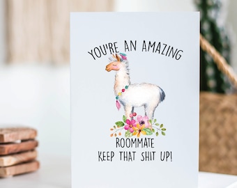 Roommate Birthday Card - Etsy
