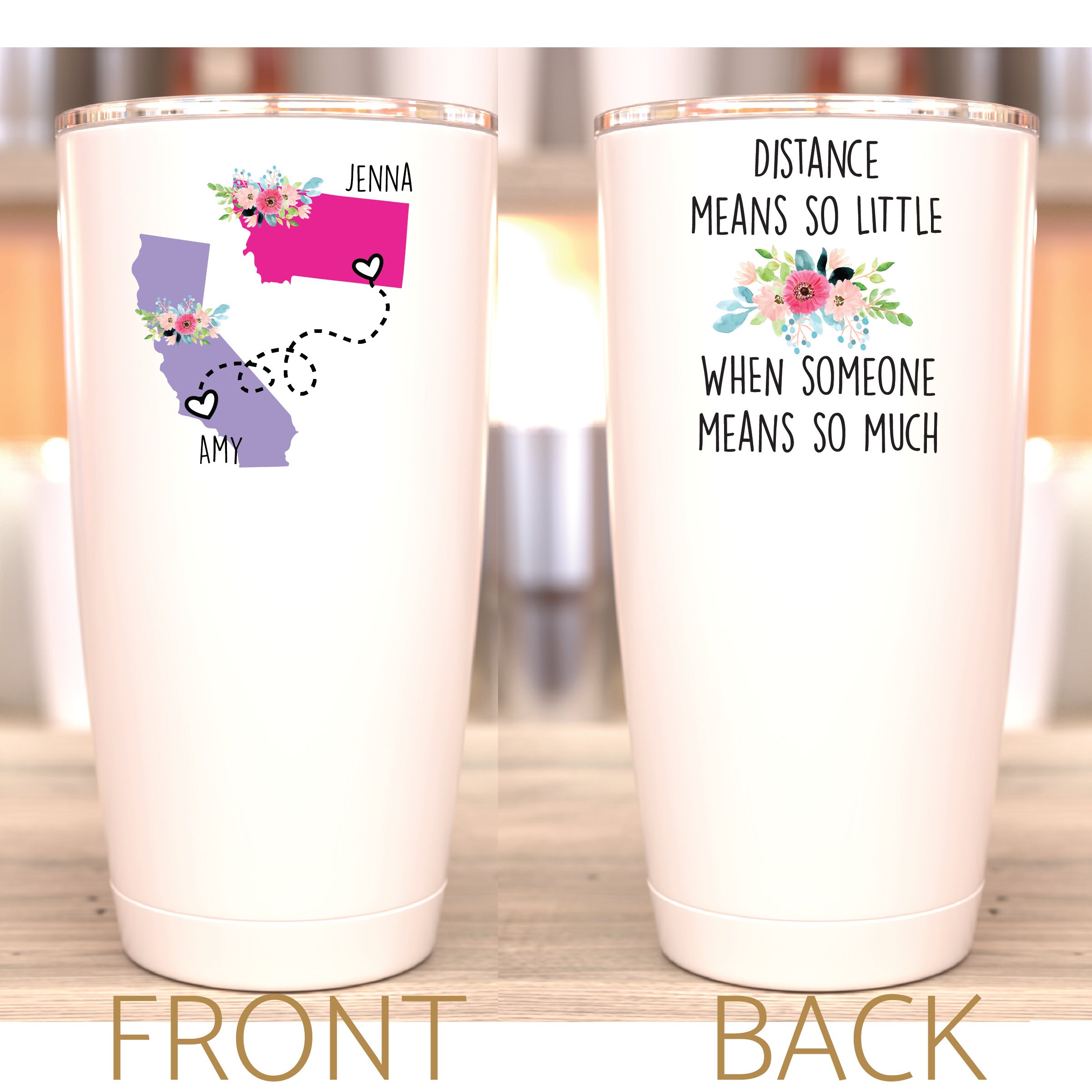 Distance Means so Little Mug Long Distance Relationship Cup - Etsy