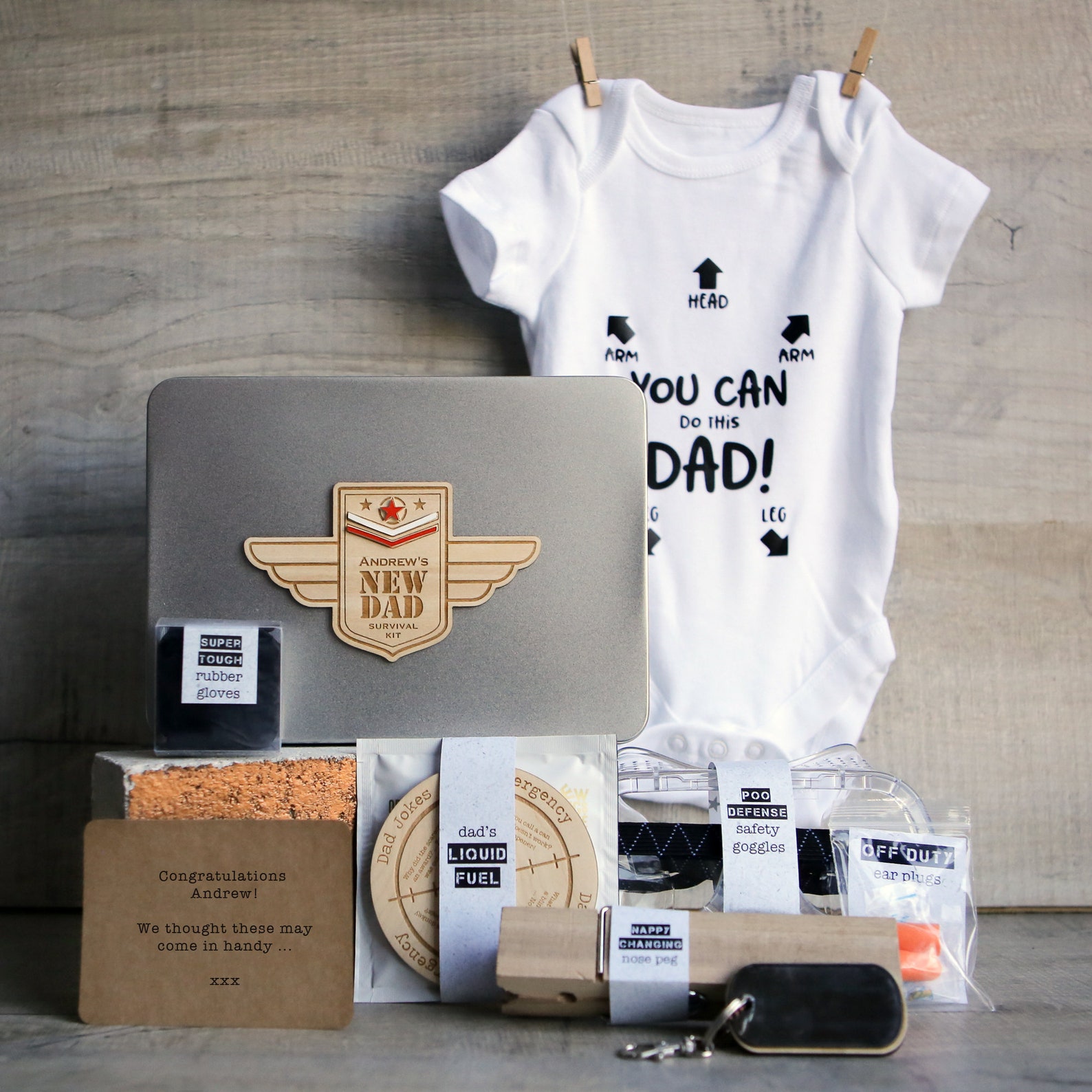 Personalised New Dad's Survival Kit | Etsy