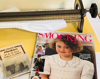 Sally Stanley Smocking Pleater Machine With Needles 24 Row Pleating ...