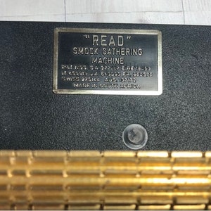 READ 16 Row Smocking Pleater Machine vintage. Excellent Used Condition ...