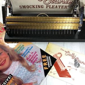 Sally Stanley Smocking Pleater Machine With Needles - 24 Row Pleating ...