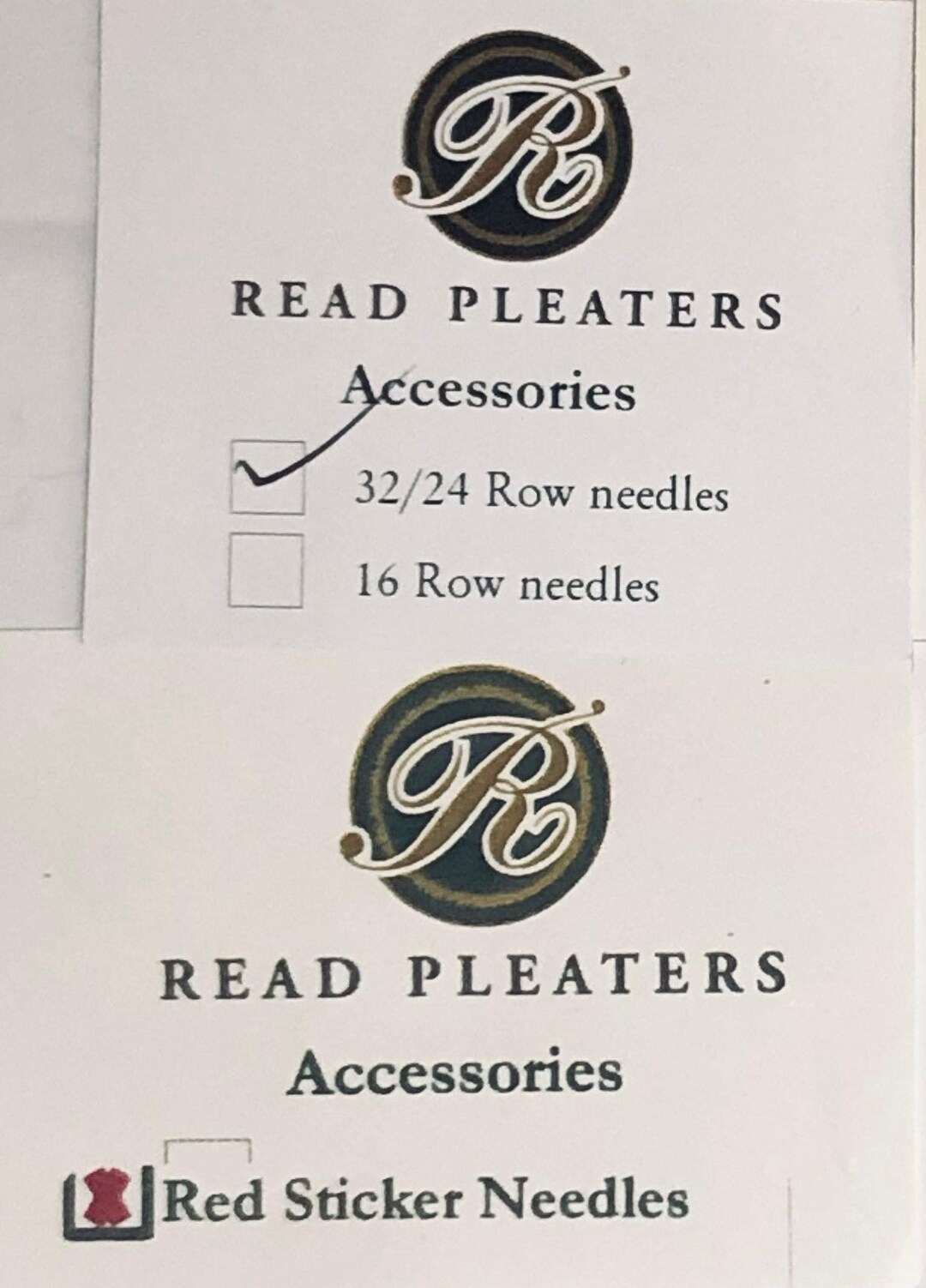 Genuine Read Needles for 24 or 32 Row Read Smocking Pleaters. Different ...