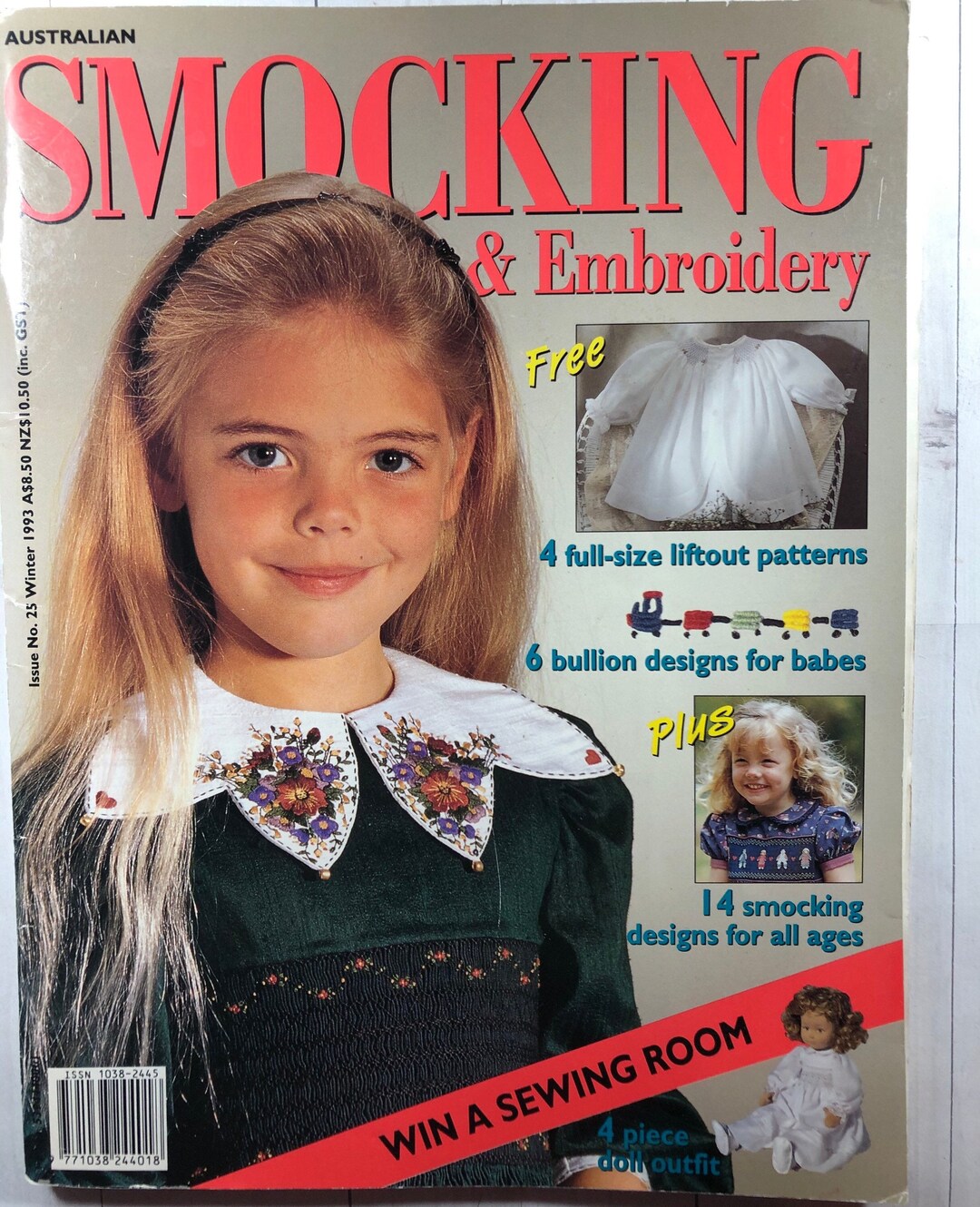 Smocking Magazine: Australian Embroidery Patterns, Issue 25 (1993) - Etsy