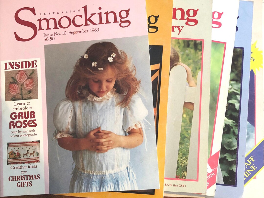 Choice of 10 - 19 Issue of Smocking & Embroidery Magazine Australia ...