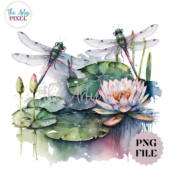 Dragonfly Watercolor - Etsy