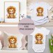 Baby Lion Watercolor Clipart, Kids Sublimation Design, Animal Nursery ...