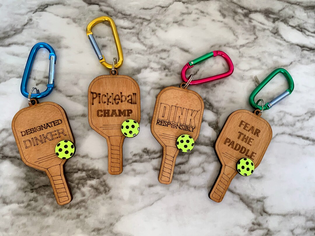 Pickleball Bag Tags Choose From 4 Different Designs. Make - Etsy