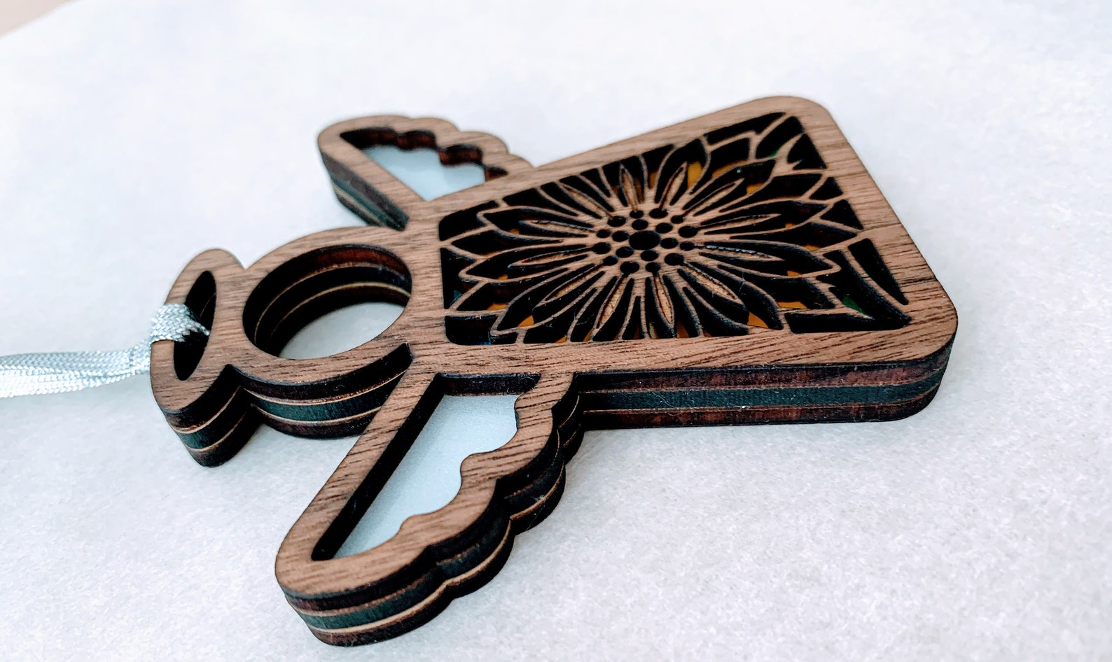 Sunflower Angel Keepsake Suncatcher Ornament - Etsy