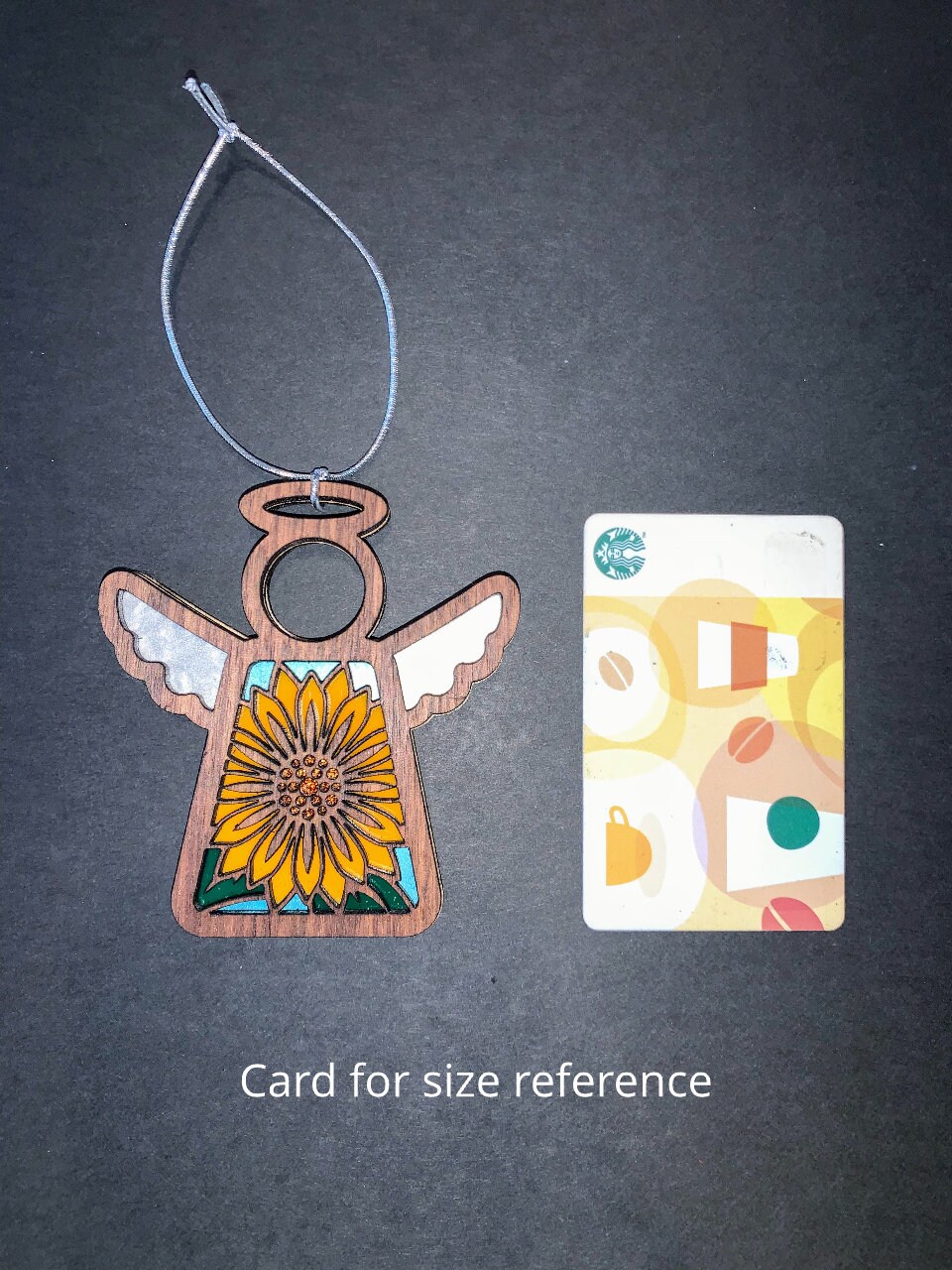 Sunflower Angel Keepsake Suncatcher Ornament - Etsy