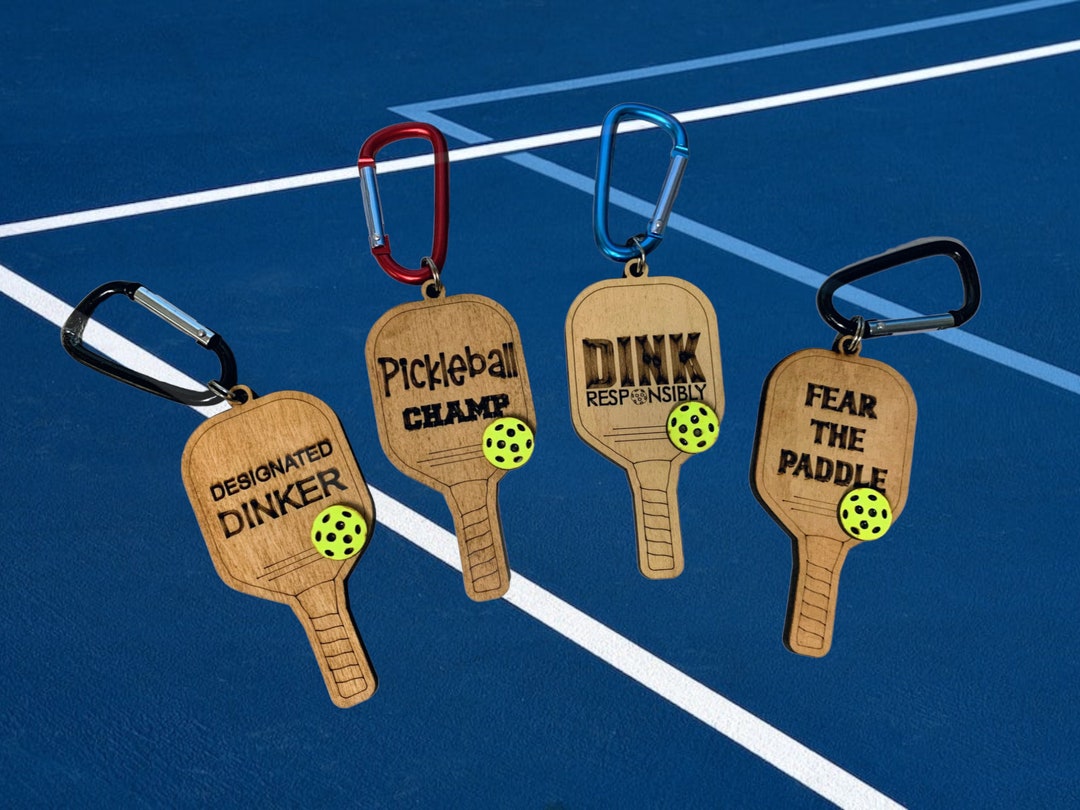 Pickleball Bag Tags - Choose From 4 Different Designs. Make Your Bag ...