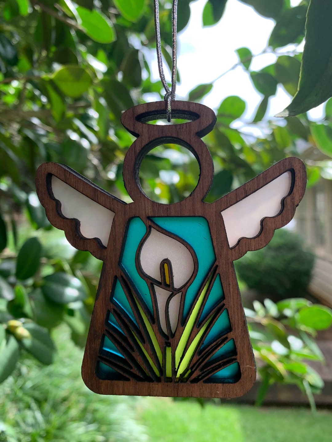 Calla Lily Angel Keepsake Suncatcher Ornament - Etsy