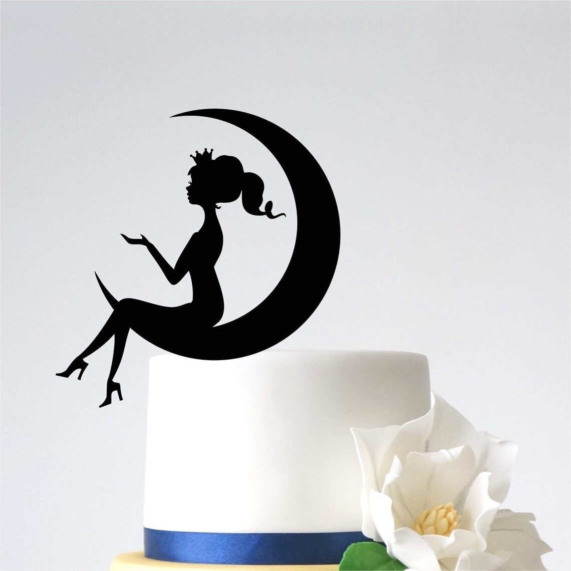 Svg Girl Cake Moon Topper. Digital File PDF SVG PNG. Instant - Etsy