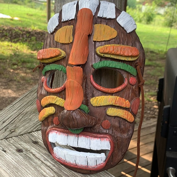 Tiki Mask - Etsy