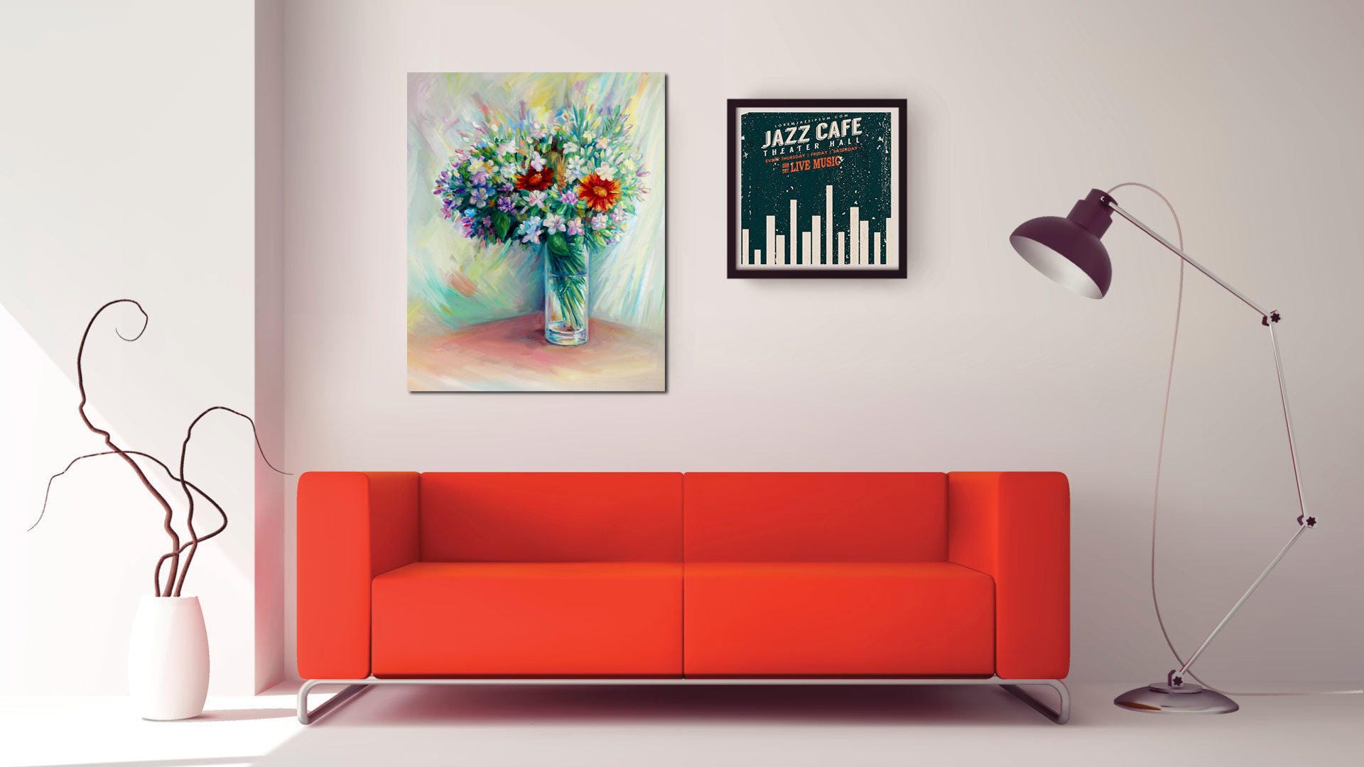 Oil Flowers Art Floral Oil Art Flowers Large Canvas Flowers - Etsy
