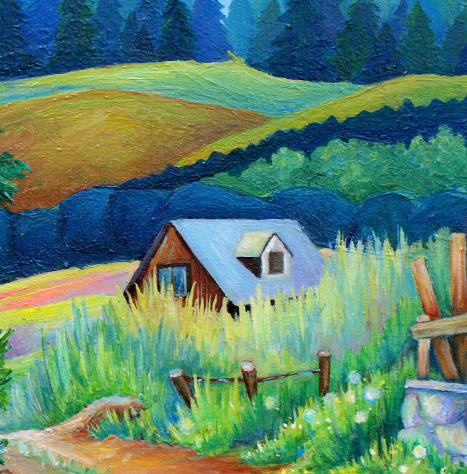 Art Provence Painting of Provence Provence Oil Painting Provence Decor ...