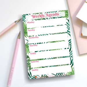 Tropical weekly planner printable Tropical downloadable | Etsy