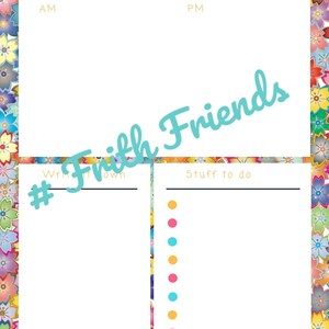 Flower Daily Planner Printable, Plan It Out Downloadable, Flower ...