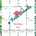 Flamingo Birthday List Printable, Downloadable Birthday Log, Printable ...