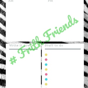 Zebra Daily Planner Printable, Plan It Out Downloadable, Zebra ...