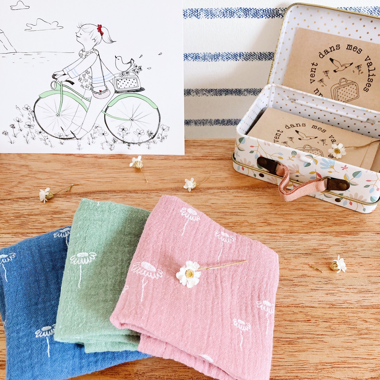 Handkerchiefs Small Handkerchiefs Full of Softness Handmade - Etsy