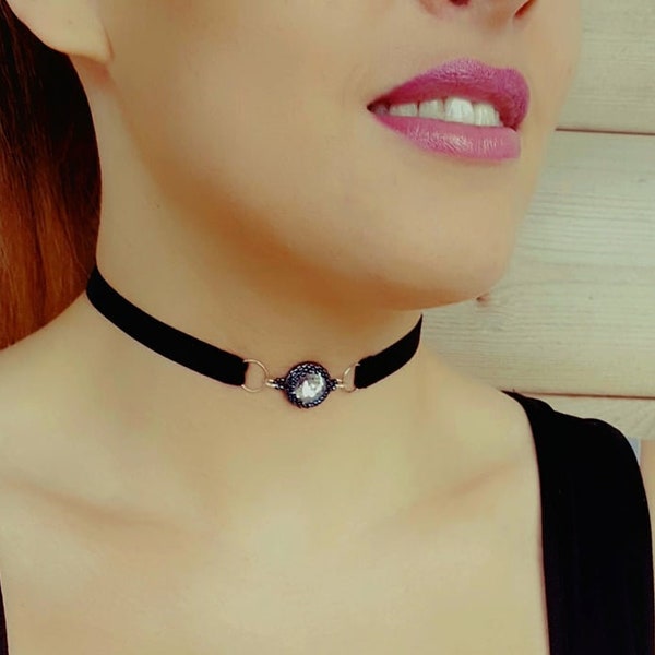 Velvet Choker - Etsy