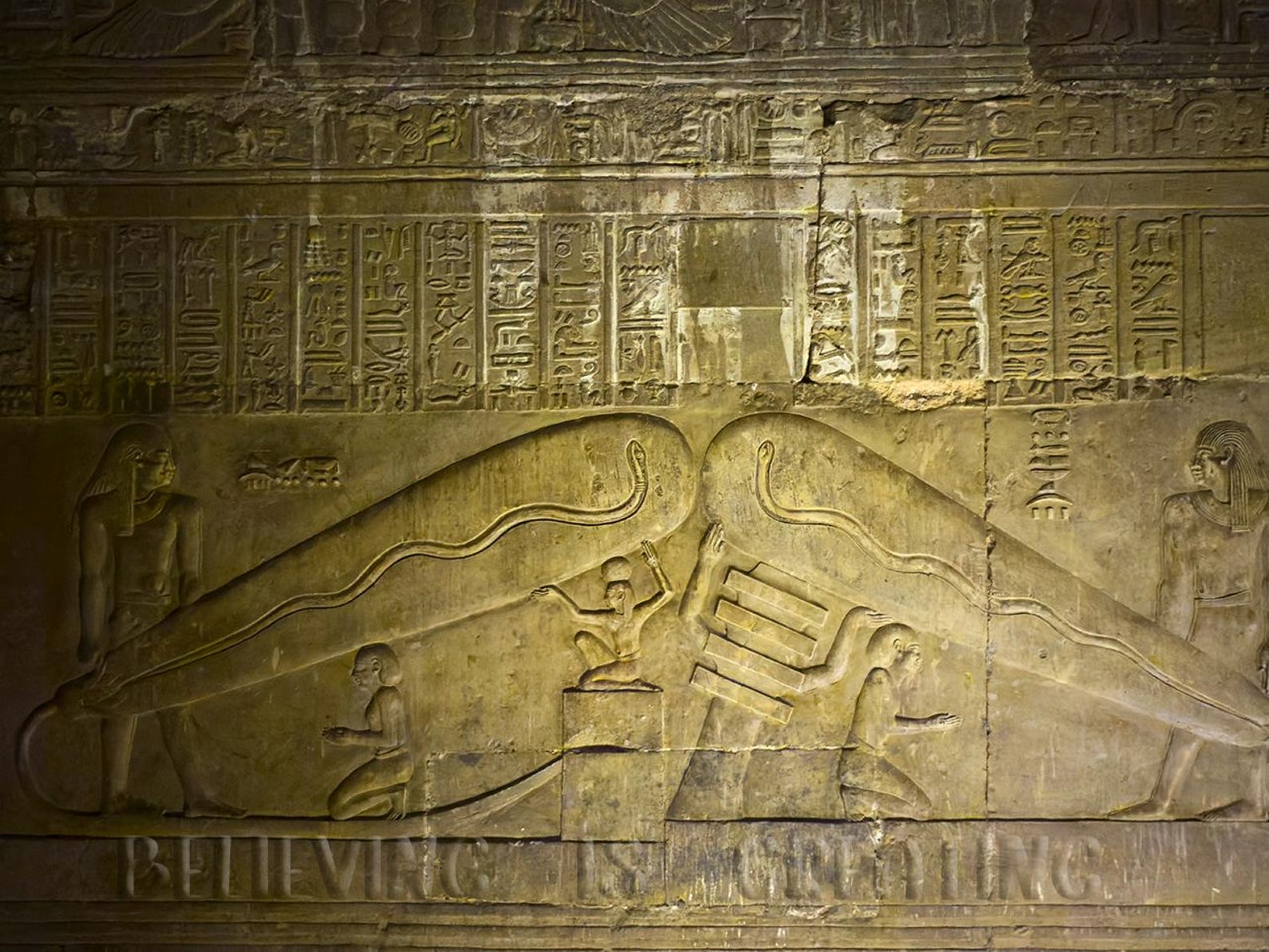 Dendera Light Relief Art – Temple of Hathor, Egypt - Fine Art Print ...