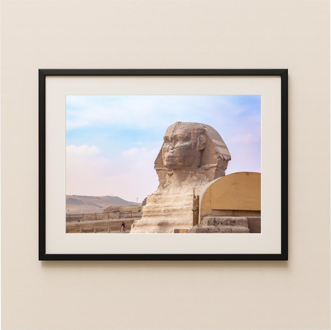 The Great Sphinx of Giza – Side Profile With Gentle Sky - Fine Art ...