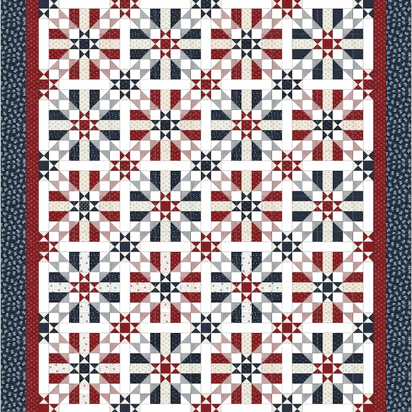 Blue Star Quilt - Etsy