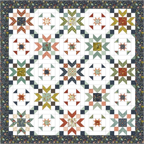 Block Talk Quilt Pattern Swirly Girls SGD056 Layer Cake | Etsy