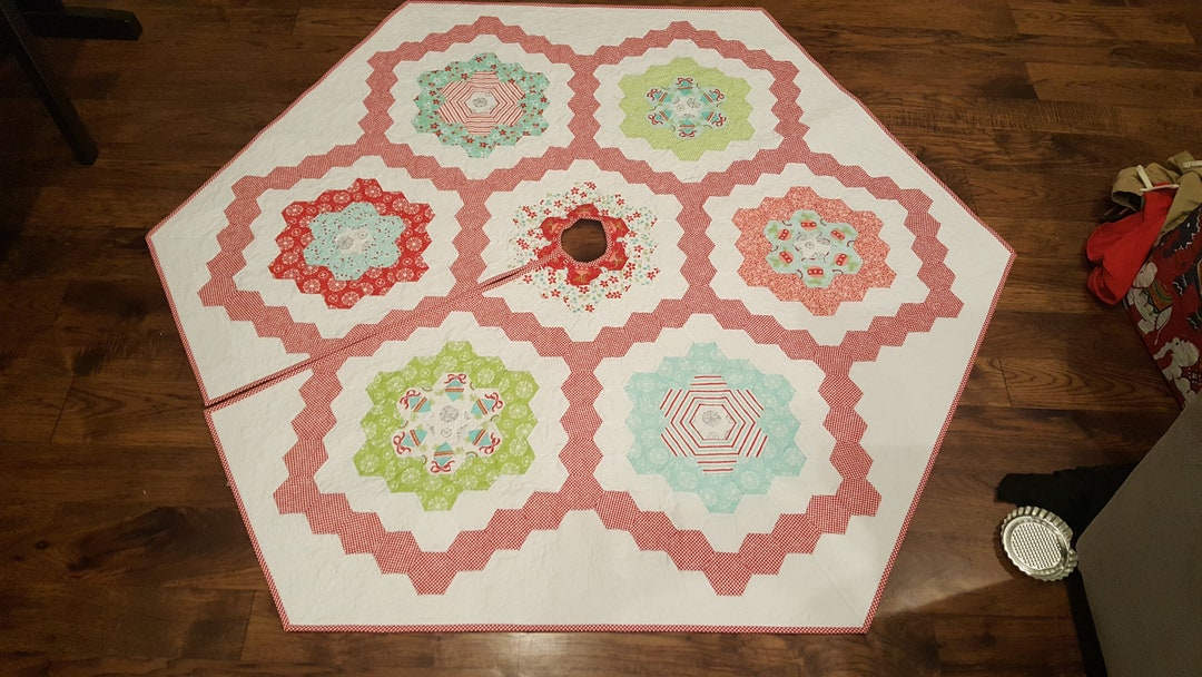 Hexagon Tree Skirt Pattern 1-1/2" - Etsy