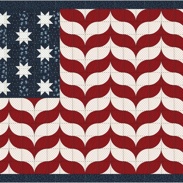 Patriotic Quilt Pattern - Etsy