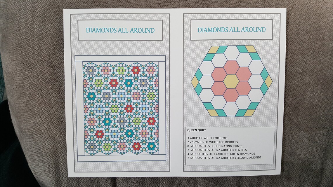 Diamonds All Around Quilt Pattern - Etsy Canada