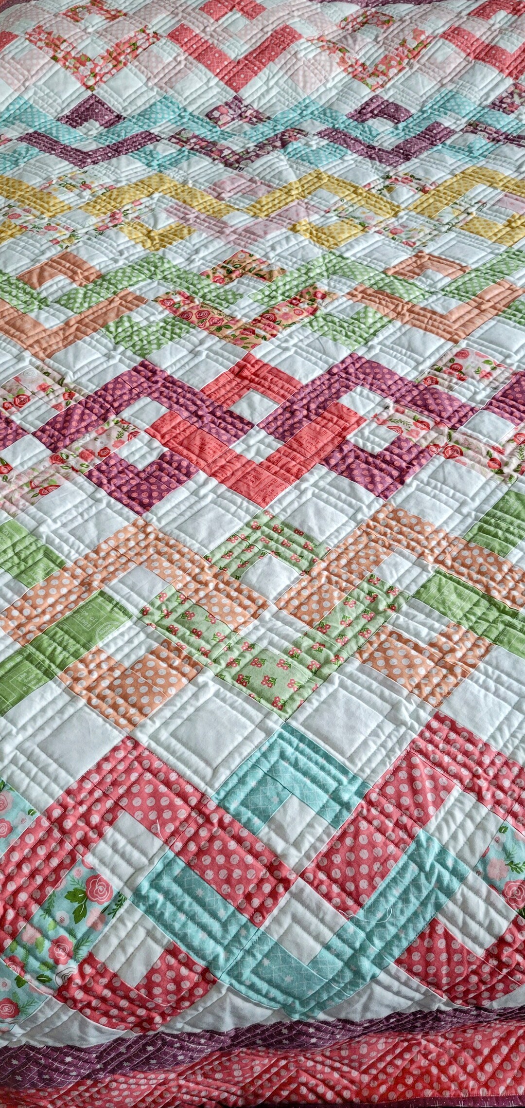 Interlocking Rings Full, Queen and King Size PDF QUILT PATTERN - Etsy ...