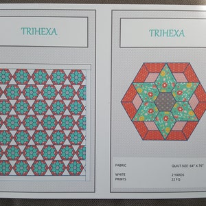 Tri-Hexa quilt pattern | Etsy