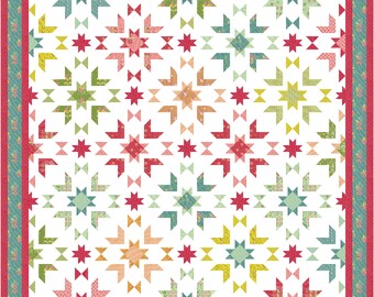 Strippy Improv Stars Quilt Pattern - Etsy