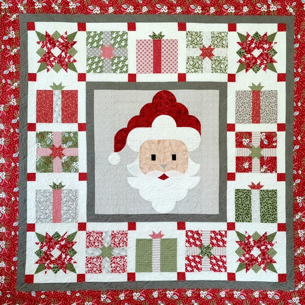 Santa Quilt Pattern - Etsy