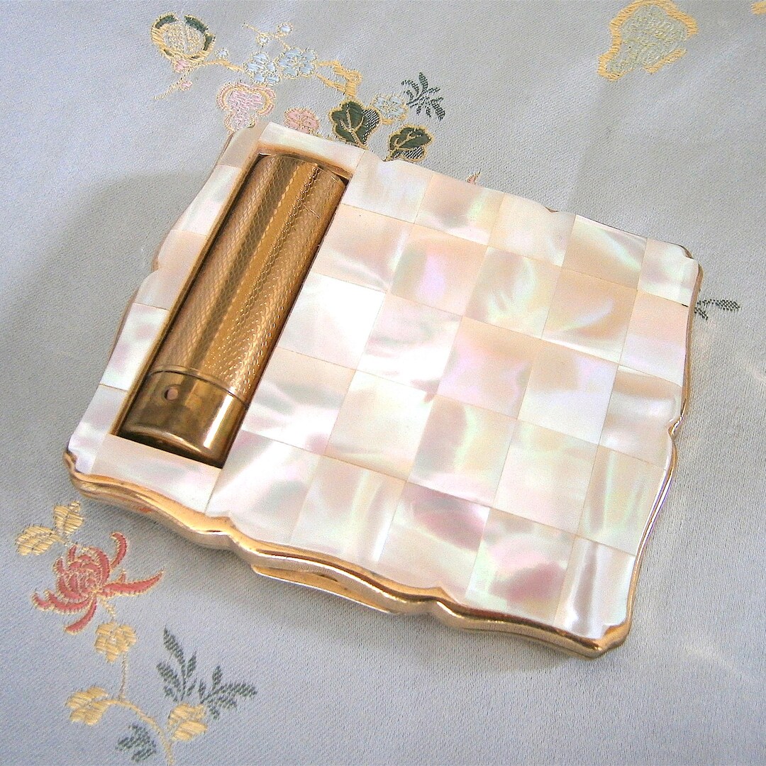 Stratton Empress Powder Compact With Lipstick Holder 1950s 1960s Mother ...
