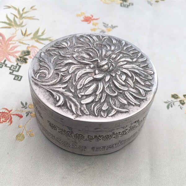 Antique Powder Tin - Etsy