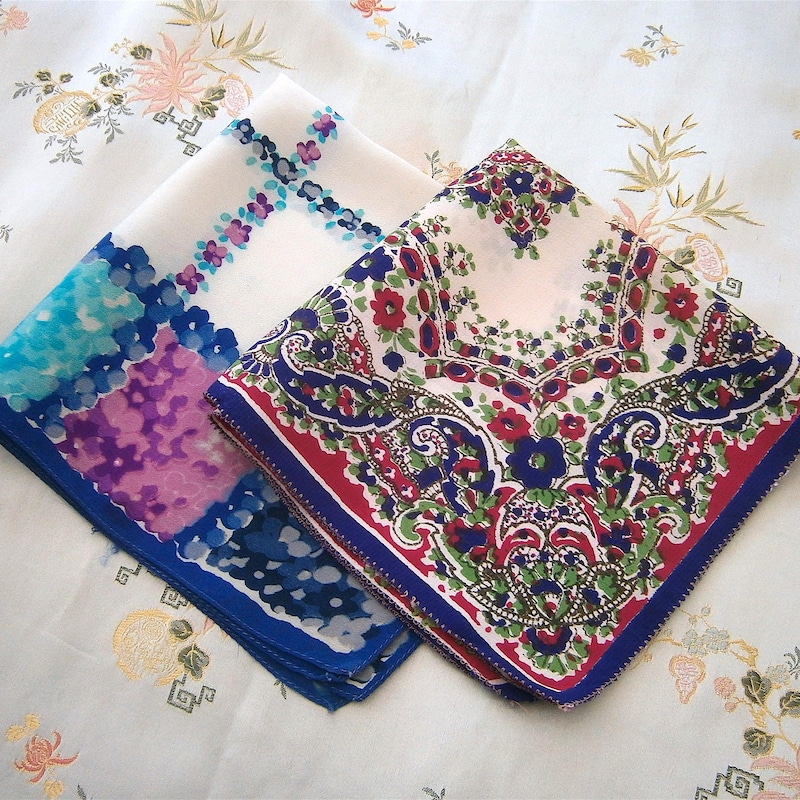 Silk Handkerchief - Etsy UK