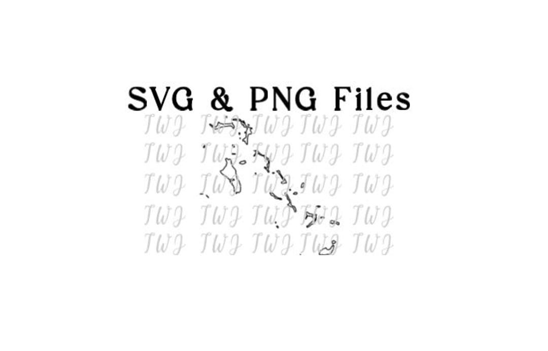 Bahamas Outline SVG and PNG Files for Cricut, Silhouette, and Other ...