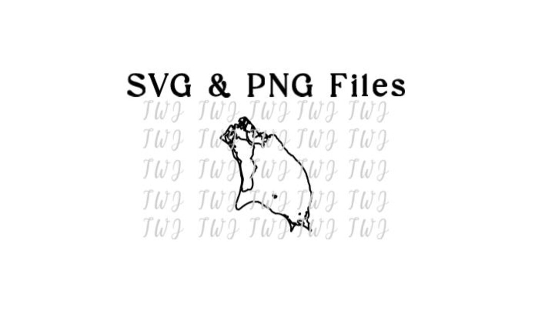 Barbuda Outline SVG and PNG Files for Cricut, Silhouette, and Other ...