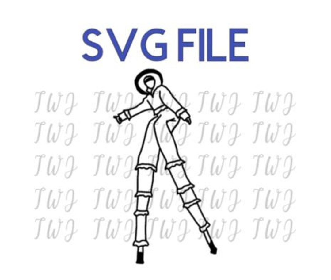 Moko Jumbie With Frills Outline SVG File for Cricut Machines - Etsy Canada